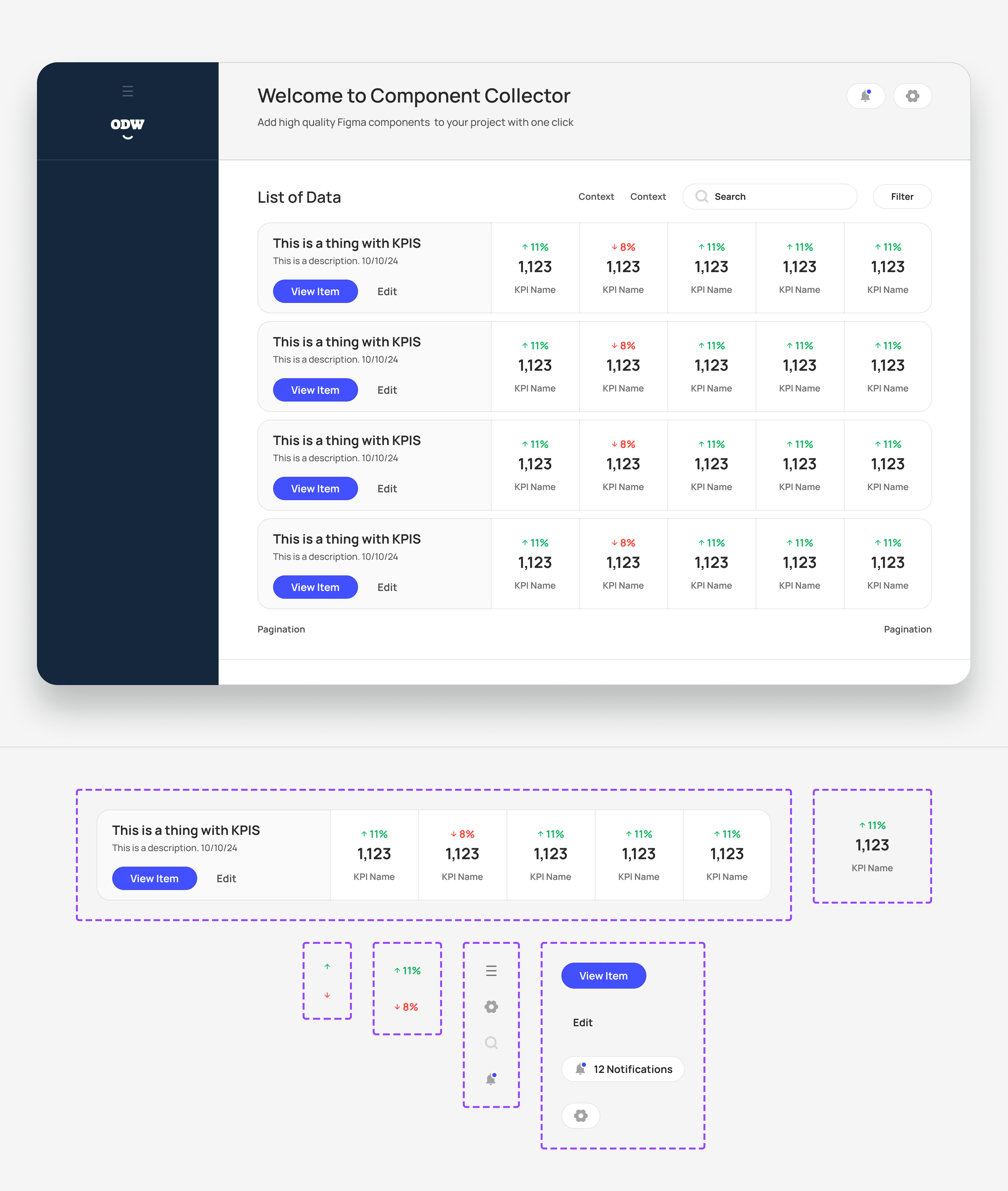 Figma Card: App Dashboard KPI Row, UI Component | Component Collector ... Figma Card: App Dashboard KPI Row, UI Component | Component Collector ...
